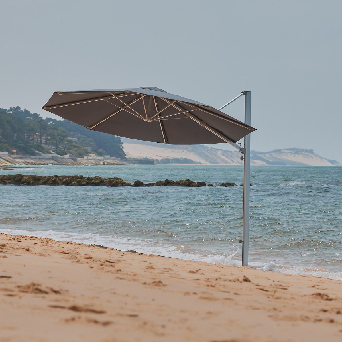 Sombrilla playa antiviento para profesionales - Belveo®